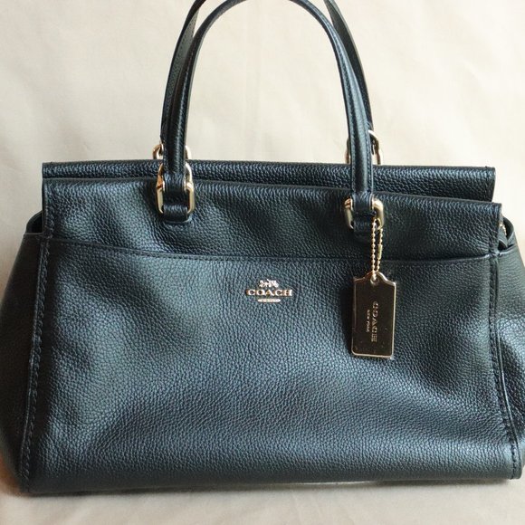 Coach | Bags | Coach Black Top Handle Satchel | Poshmark